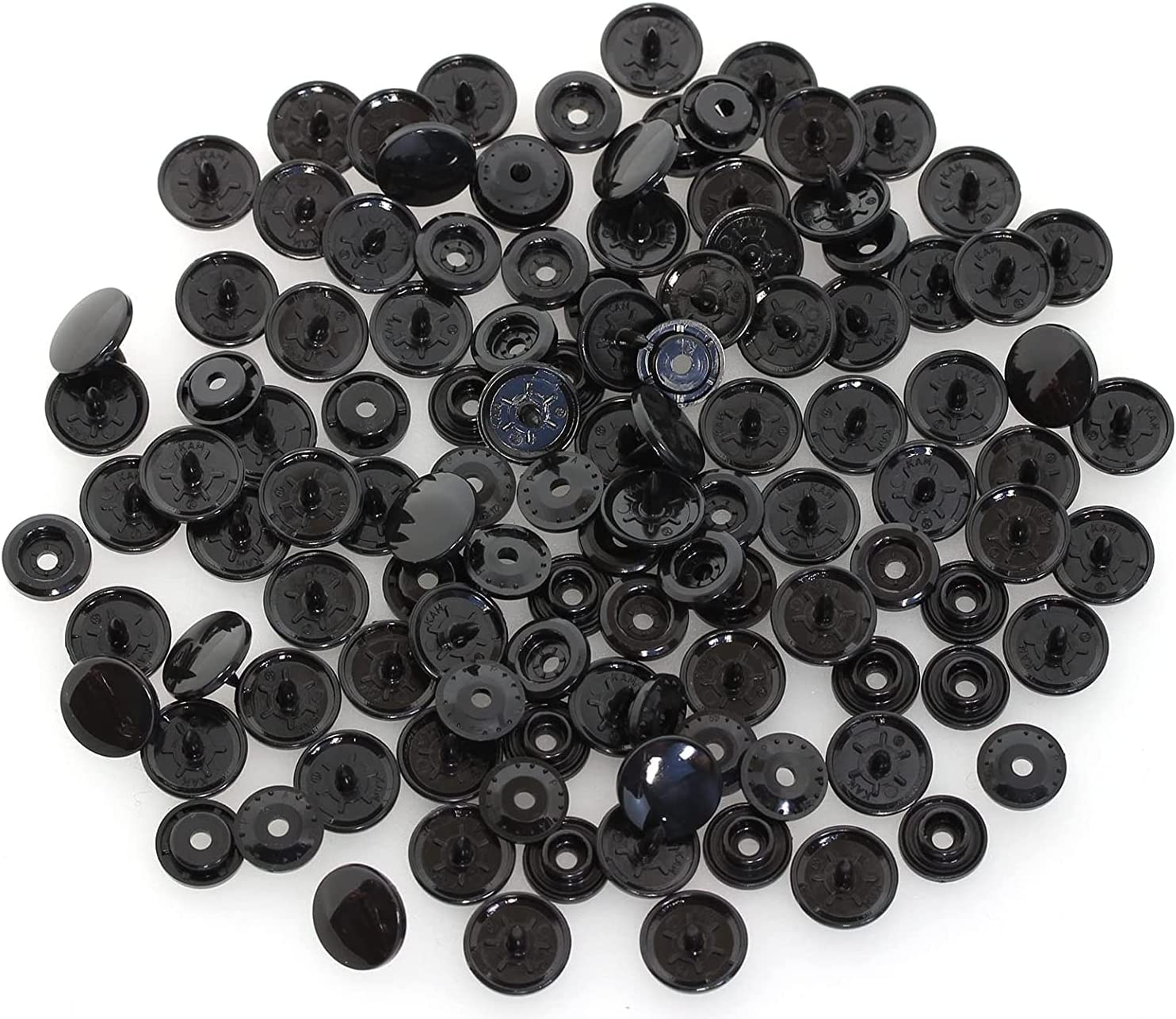 100 Sets KAM Extra Long Prong Plastic Snaps, Betterjonny Size 20 T5 ...