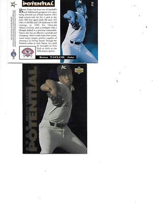 Brien Taylor 1993 Upper DeckStar Potential Baseball Card #312 Lot of 2 ...