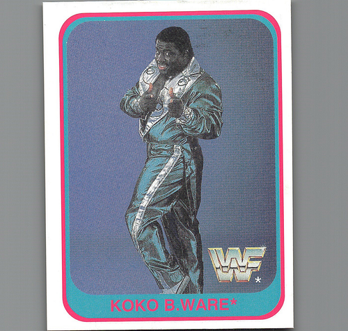 PACK FRESH - 1991 Merlin WWF Italian Koko B. Ware # 147 / 150 rc wwe ...