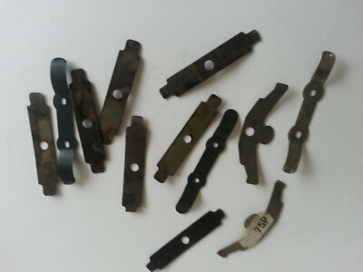 sewing machine spares 9 assorted sliding sew plate springs used/old ...