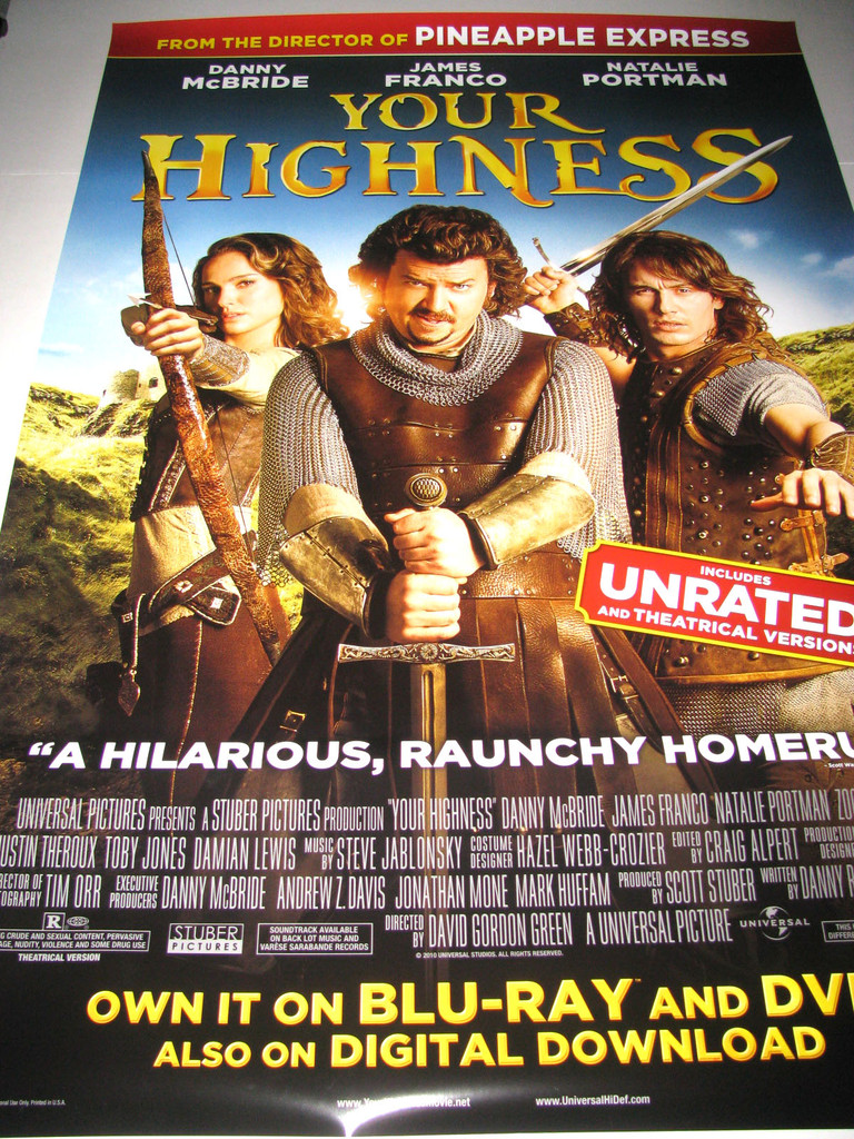 Your Highness Movie Poster Natalie Portman, James Franco | eBay
