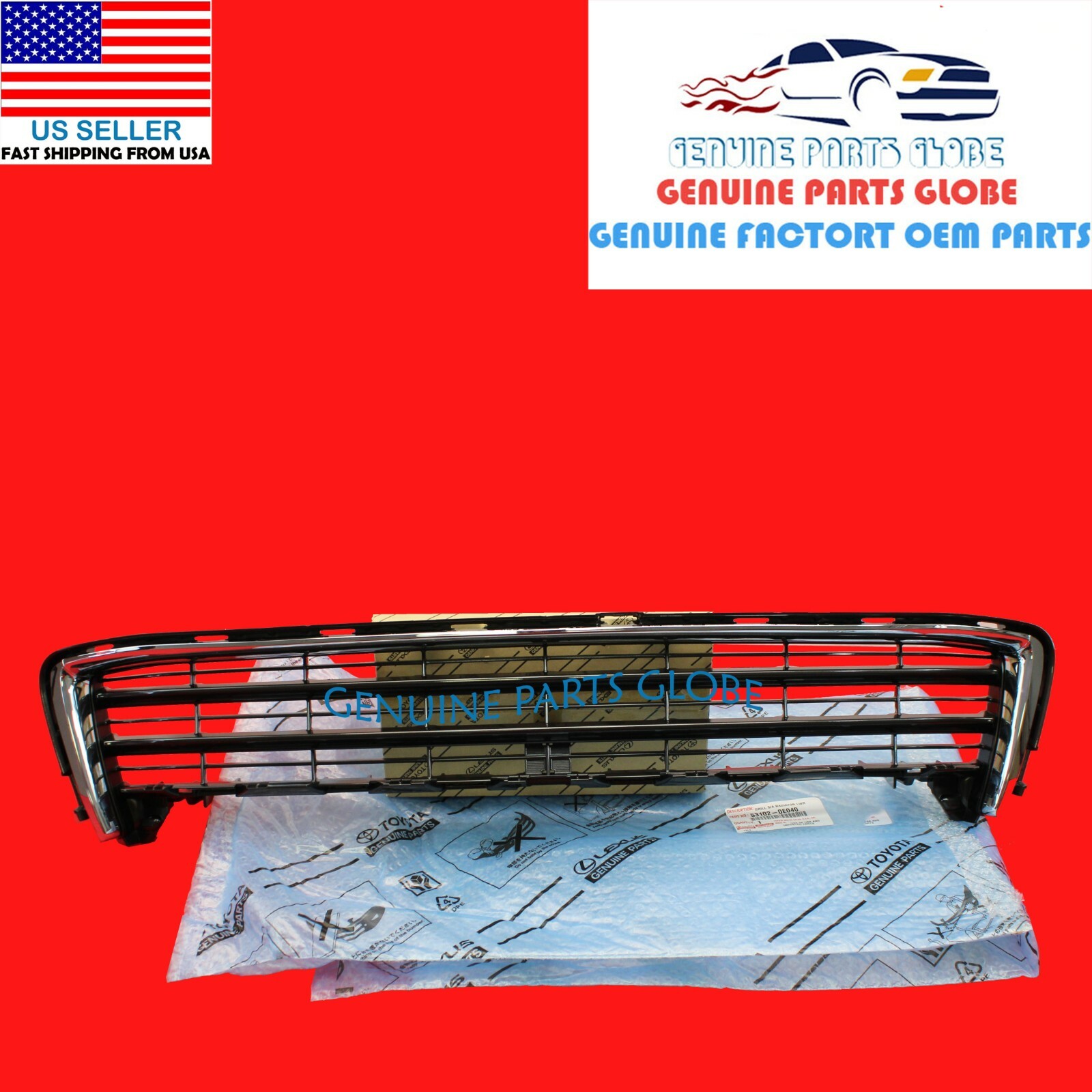 GENUINE OEM TOYOTA 2014-2016 HIGHLANDER FRONT LOWER RADIATOR GRILLE ...