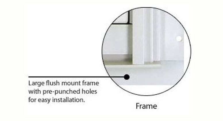 Kinrө 30" x 40" Aluminum Vertical Sliding Storm Window Attractive white ...