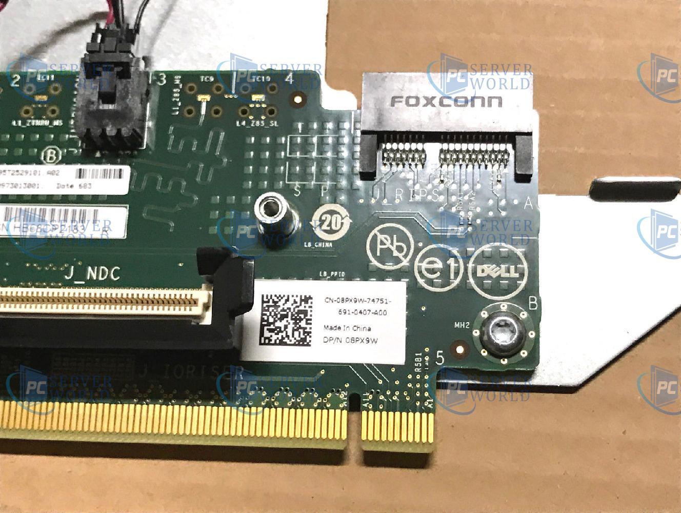 8PX9W DELL RISER BOARD FOR POWEREDGE R920 R930 WITH NDC NIC CONNECTOR ...