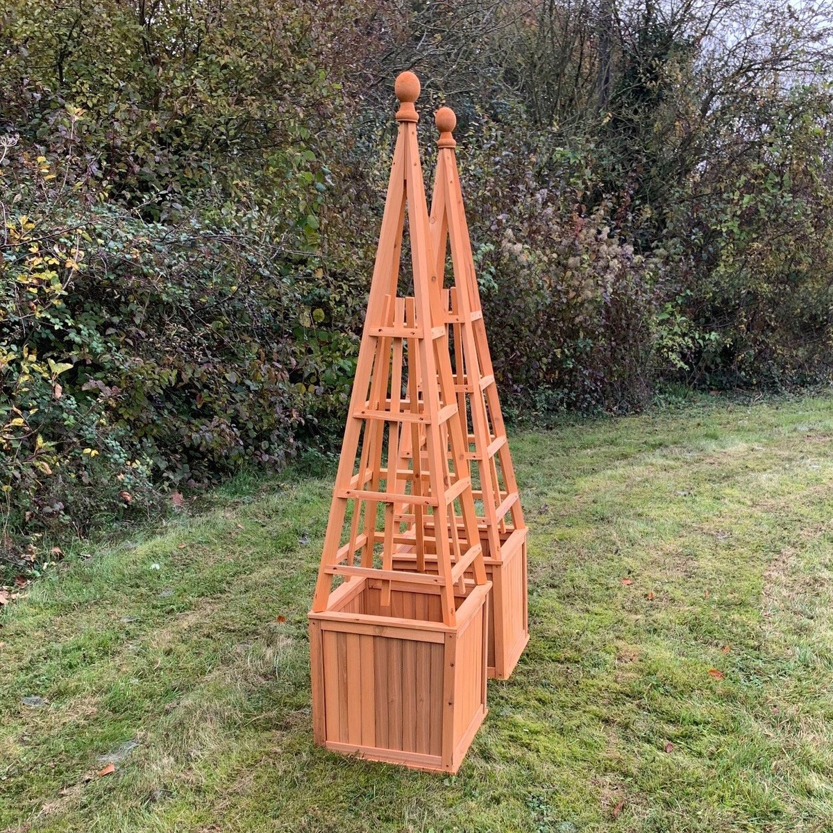 Obelisk With Planter Box Wooden Garden Obelisk Premium Quality