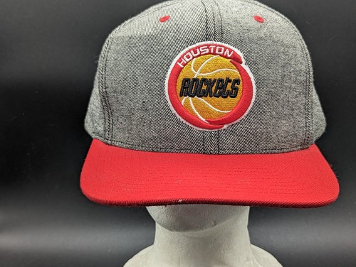 Mitchell & Ness Houston Rockets NBA Heathered Grey Hardwood Classics ...