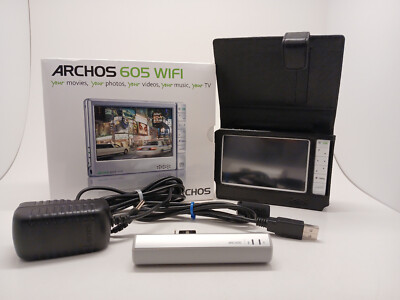 Archos 605 Wifi Portable Media Entertainment Player W/ Accessories ...