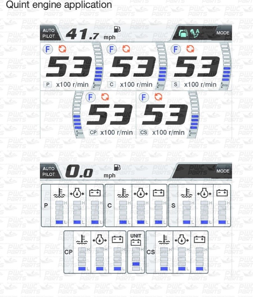 Yamaha CL5 Outboard Single Twin Triple Quad Touchscreen Display 6YM ...