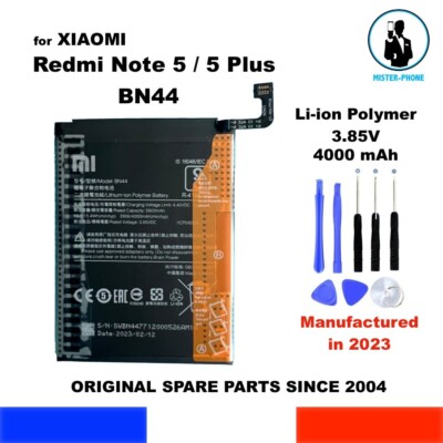 ORIGINAL BATTERY OEM BN44 FOR XIAOMI REDMI NOTE 5 / 5 PLUS 4000mAh ...