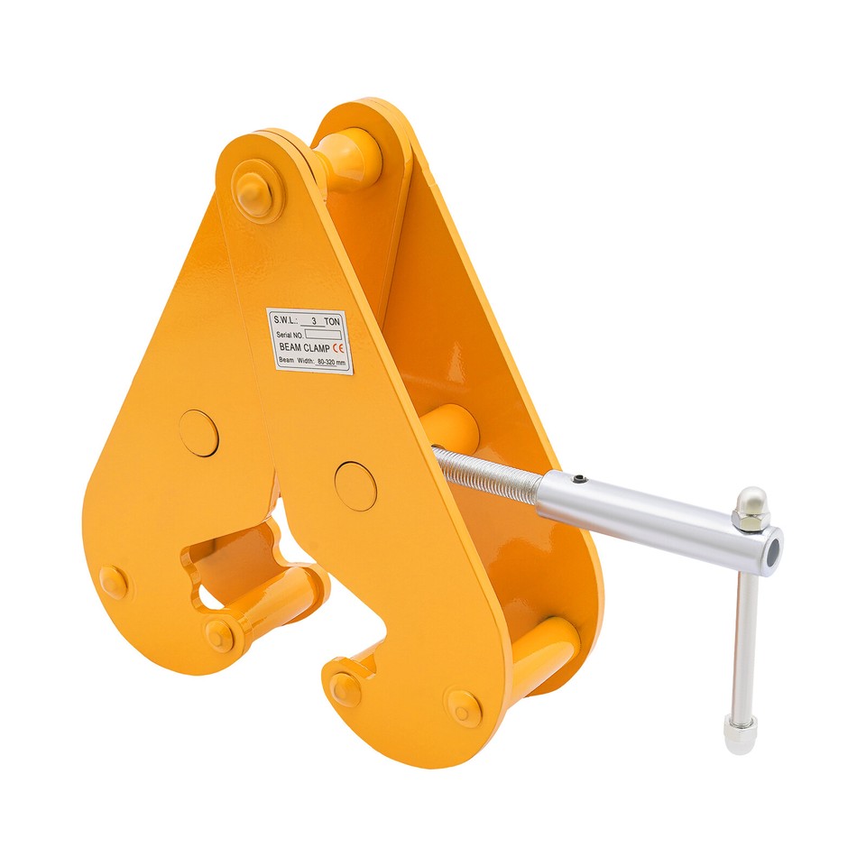 Beam Clamp 3 Ton Load Capacity Lifting Clamp Adjustable Opening Flange ...