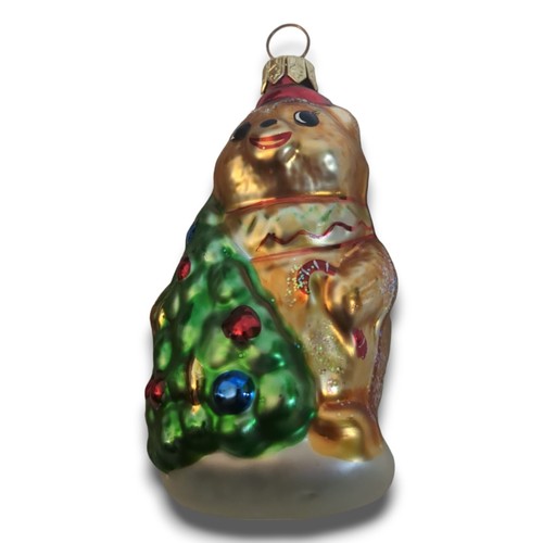 RADKO "TEDDY'S TREE" 95-156-0 1995 3 1/2" TEDDY BEAR CANDY CANE SCARF ...