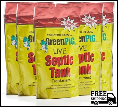 GREEN PIG Live Tank Treatment Aids in The Breakdown of Septic Waste to ...