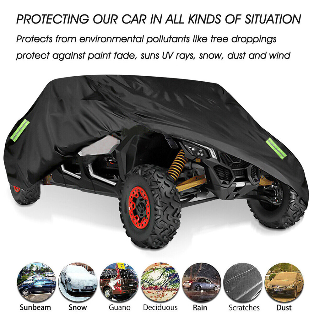 UTV Utility Vehicle Storage Cover Waterproof For Kawasaki Mule Pro FXT ...