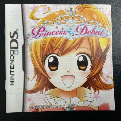 Princess Debut Nintendo DS Instruction Manual Only | eBay