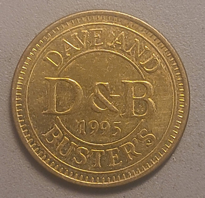 Vintage Dave and Busters D&B 1995 Metal Arcade Game Metal Token | eBay