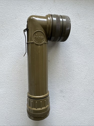 Fulton MX991/U Military Angle Head Flashlight 3 Color Lens, Blue, Red ...