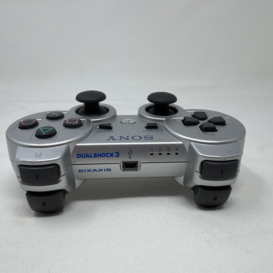 Authentic Genuine Sony Playstation 3 PS3 Silver Controller DualShock 3 ...