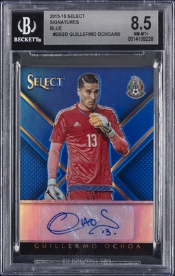 2015 SELECT SIGNATURES BLUE PRIZM #SS-GO GUILLERMO OCHOA /60 BGS 8.5 | eBay