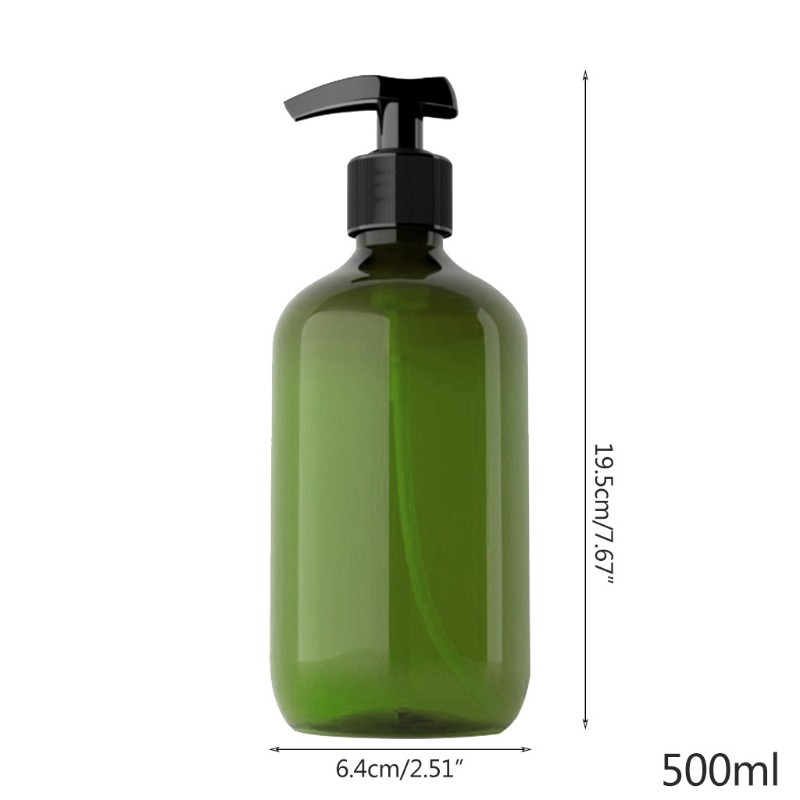 4pcs 500ml Empty Pump Bottle Dispenser Empty Refillable Body Soap ...