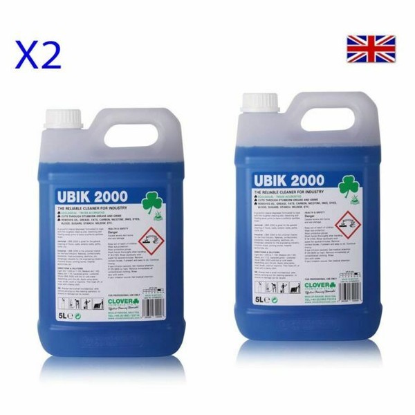 Clover Ubik 2000 Powerful Multi Purpose Degreaser 5l (Pack of 2) for ...