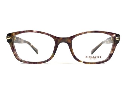 Coach Eyeglasses Frames HC6065 5287 Confetti Light Brown Gold Full Rim ...