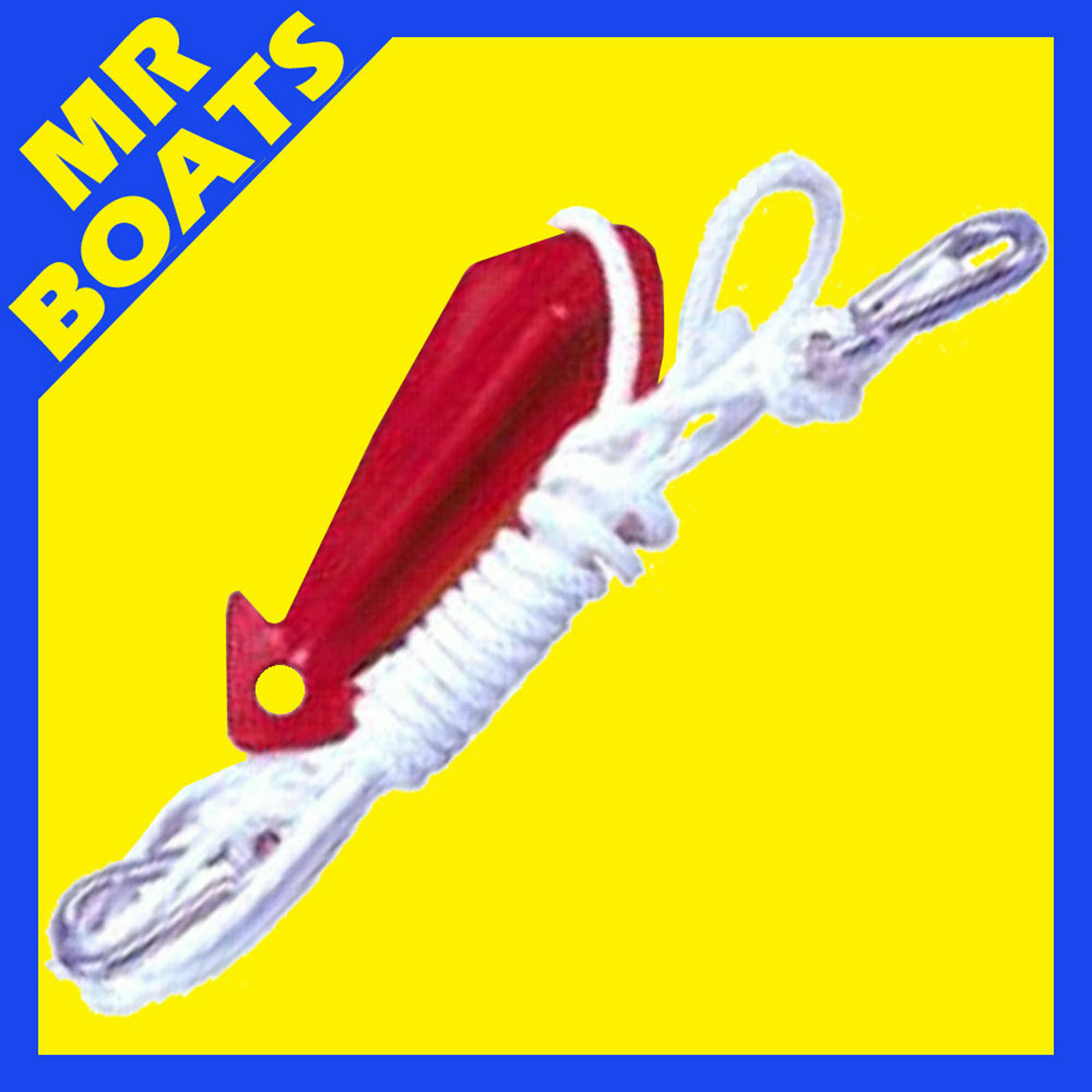 WATERSKI - 12ft SKI ROPE TOW BRIDLE - Stainless Snap Hook Pully Float ...