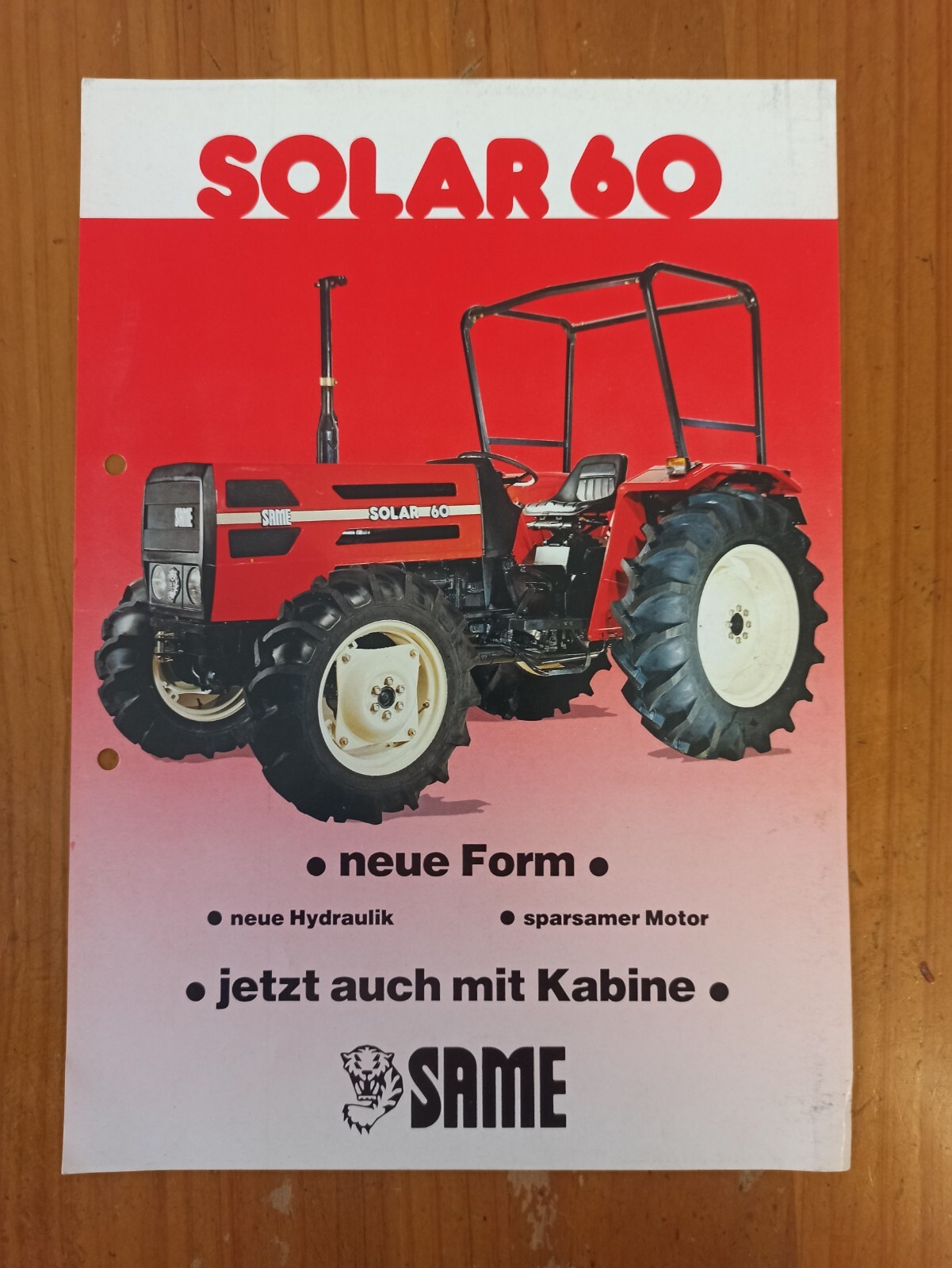Prospekt SAME SOLAR 60 Broschüre Werbung Traktor Schlepper | eBay.de