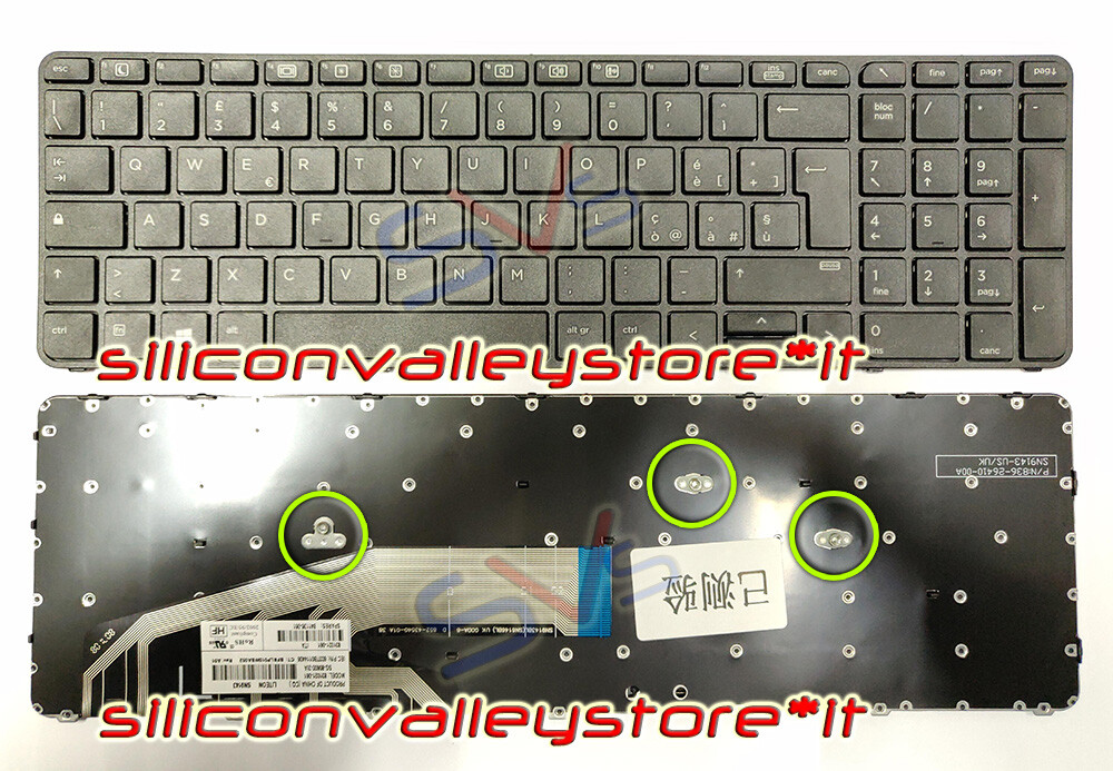 Tastiera Italiana HP ProBook 450 G3 | 470 G3 | 450 G4 | 455 G4 | 470 G4 ...