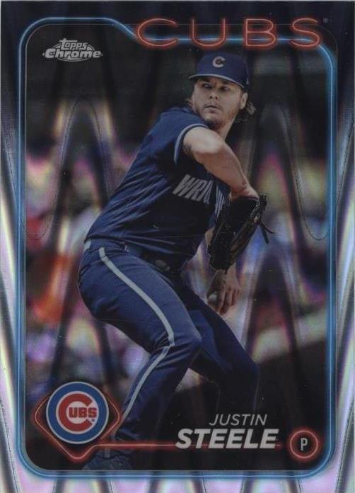 2024 Topps Chrome - Justin Steele #258 RayWave Refractor for sale ...
