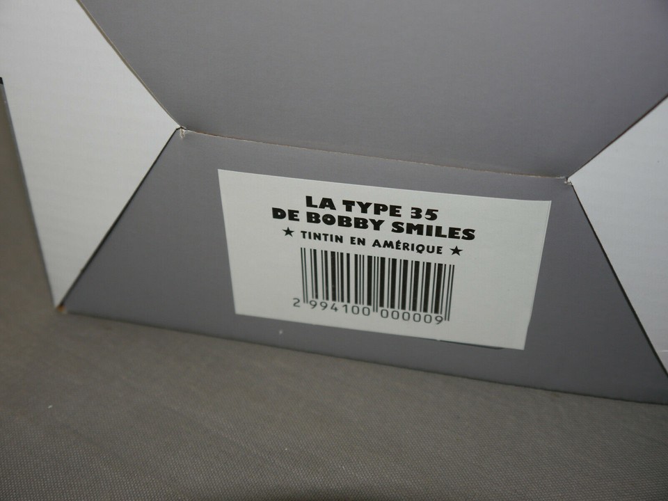 Tim & Struppi Tintin Bugatti by Bobby Smiles Car 29941 Moulinsart 1/24 ...