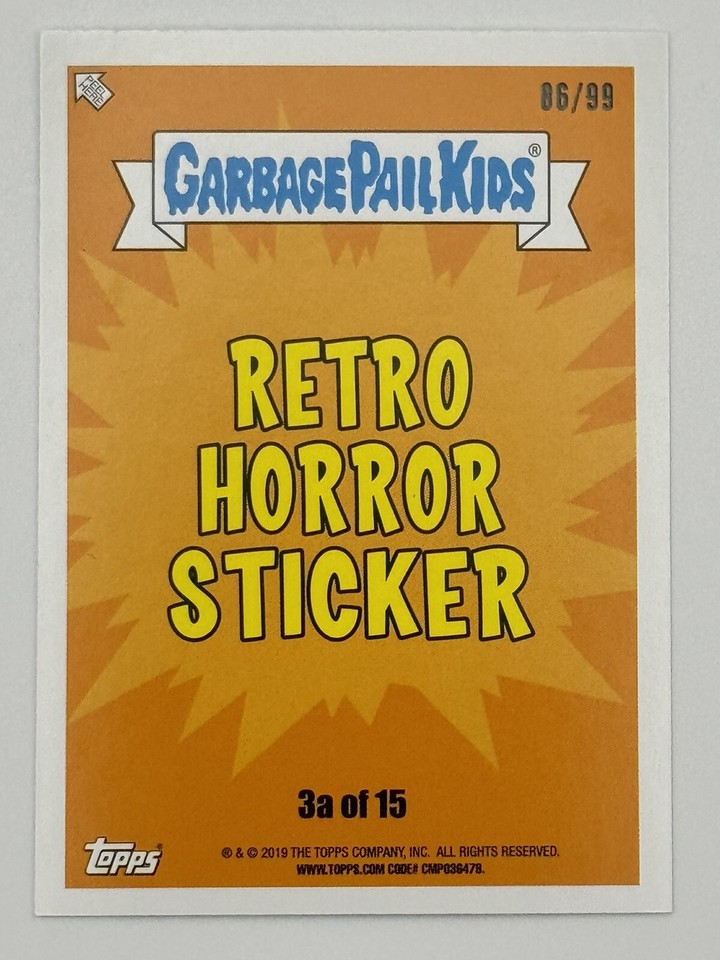 2019 Garbage Pail Kids Revenge of Oh The Horror-ible Ben Head Blue /99 ...