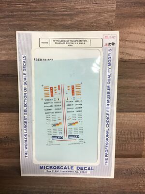 Microscale Decals N Scale 60-508: 45’ Trailers CSX, US Mail, XTRA ...