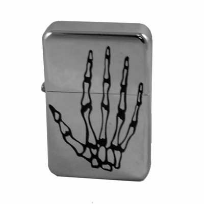 Lighter - Skeleton Hand High Polish Chrome | eBay