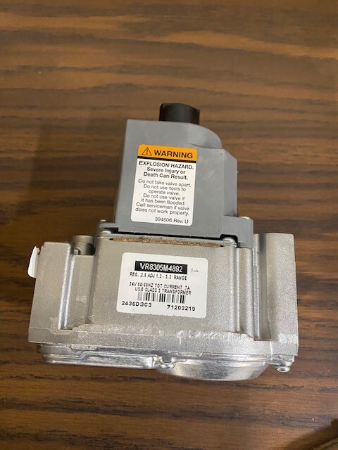 Honeywell Resideo VR8305M4892 Dual Valve Gas Control, Direct Spark ...