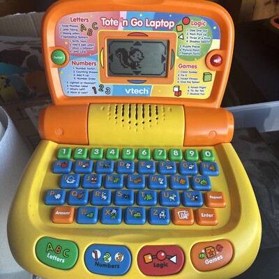 Vtech Tote & Go Laptop Kids Educational Computer Orange | eBay