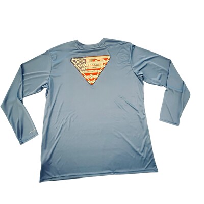 Mens Columbia PFG Terminal Tackle Country Triangle Omni-Shade L/S T ...