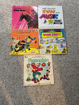 Lot of 5 Classic Rock Vinyl Records Childrens Vinyl Lot Kids Albums 12 ...