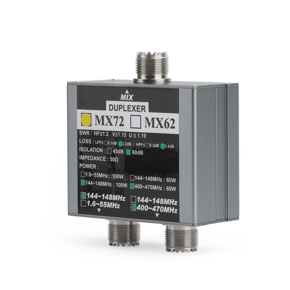 MX72 Ham Radio Combiner VHF/UHF Frequency Linear Transit Station ...