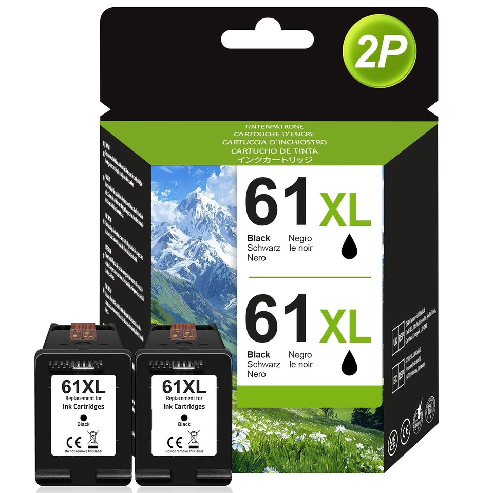 61XL 61 XL Ink Cartridge For HP ENVY 4500 4501 4502 4504 5530 5531 5535 ...