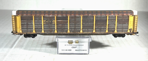 MICRO-TRAINS N SCALE 89' TRI-LEVEL CLOSED AUTORACK WEATHERED CSX ...
