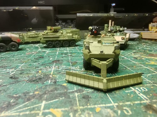 Handmade 3Dprinted 1/144 American M1132 Armored Vehicle Model Finished ...