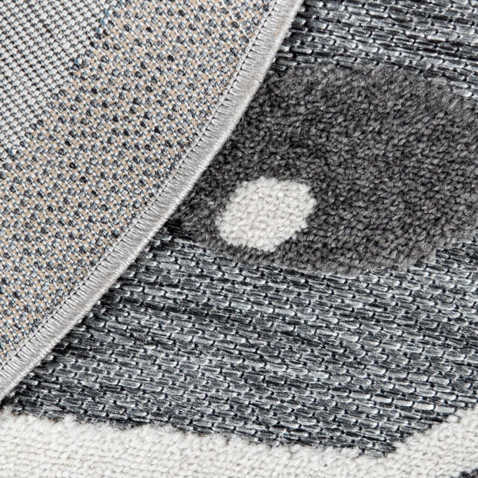 Kids Rug Tweet with Lion Face Round Play Mat in Grey | eBay