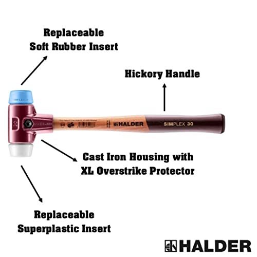 3017030 3017.030 Simplex 12 Oz Softface Hammer Blue Rubber/superplastic ...