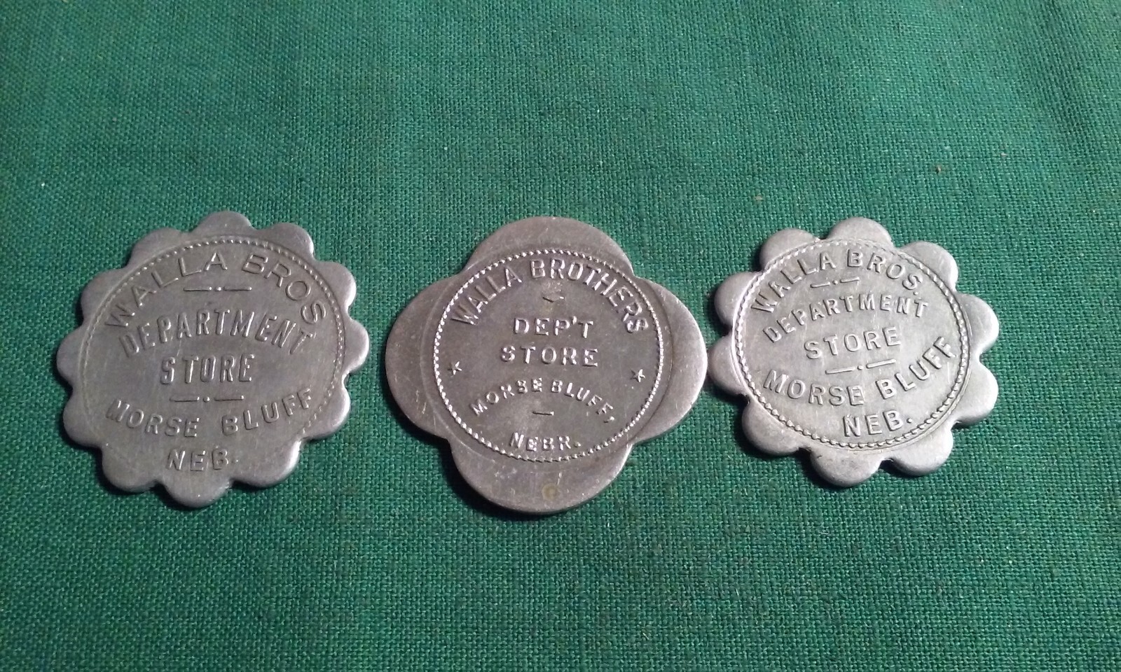 Morse Bluff Nebraska Lot 3 Walla Bros. Department Store Aluminum Trade ...