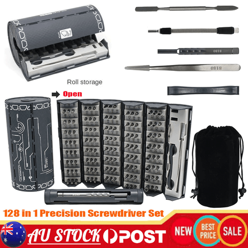 128pcs Screwdriver Set With Spudger , Tweezer And Sim Opener IW | eBay
