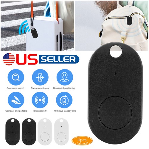 4PCS Smart GPS Tracker Tracking Device Anti-Lost Wallet Kids Key Pet ...