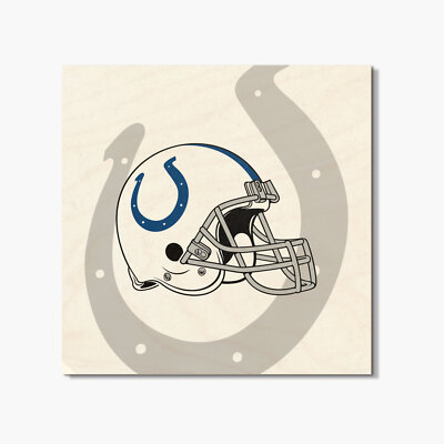 Indianapolis Colts NFL Football Helmet Logo Square Coaster | eBay