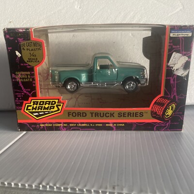 VTG 1994 Road Champs 1956 Ford F-100 Pickup Truck Green 1:43 Scale ...