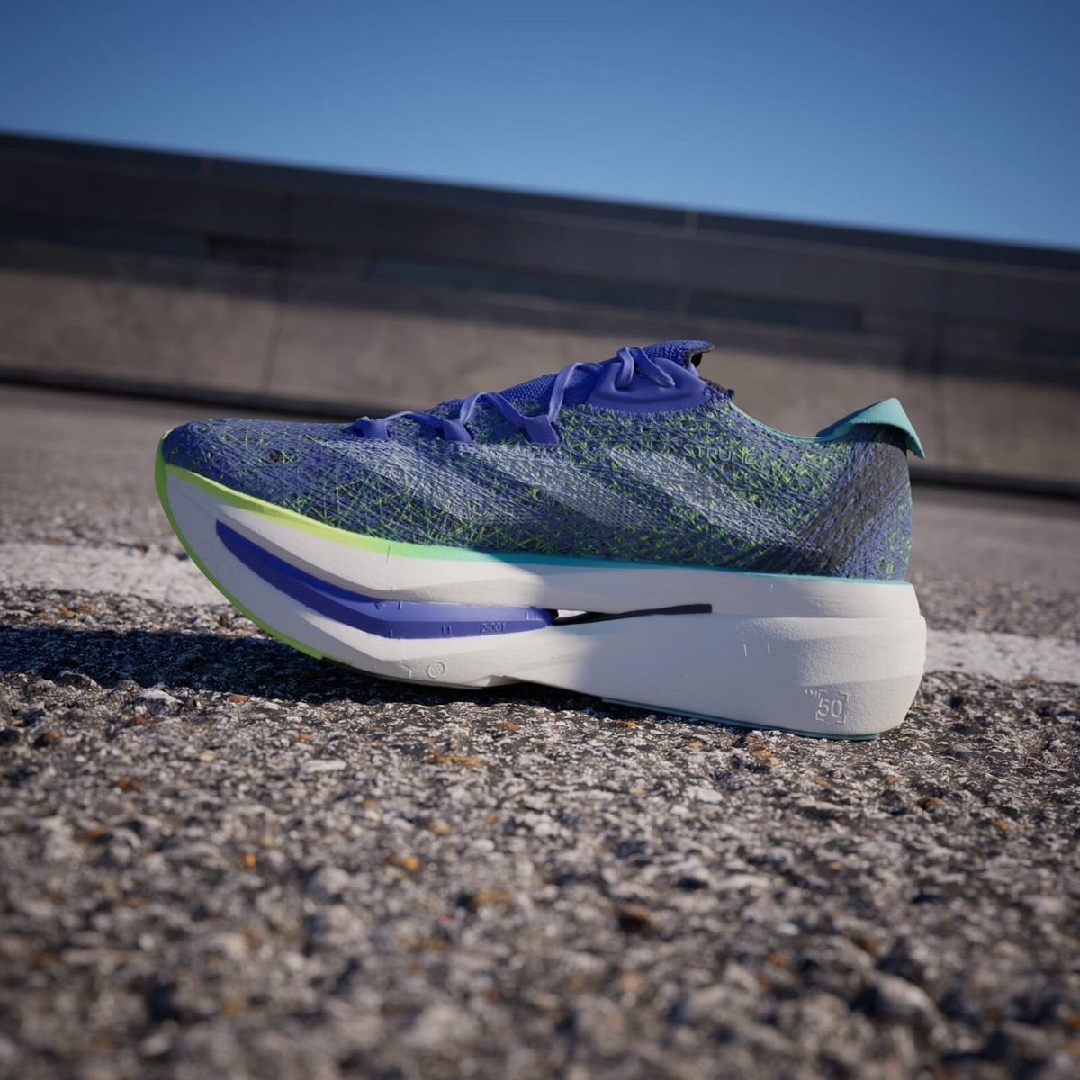 Adidas Adizero Prime X 2.0 Strung Running Shoes Cobalt Blue Adidas Adizero Prime X 2.0 Strung Running Shoes Cobalt Blue
