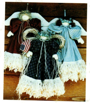 Heavenly Choir Christmas Patriotic Angel Doll Pattern Country Stuffed ...